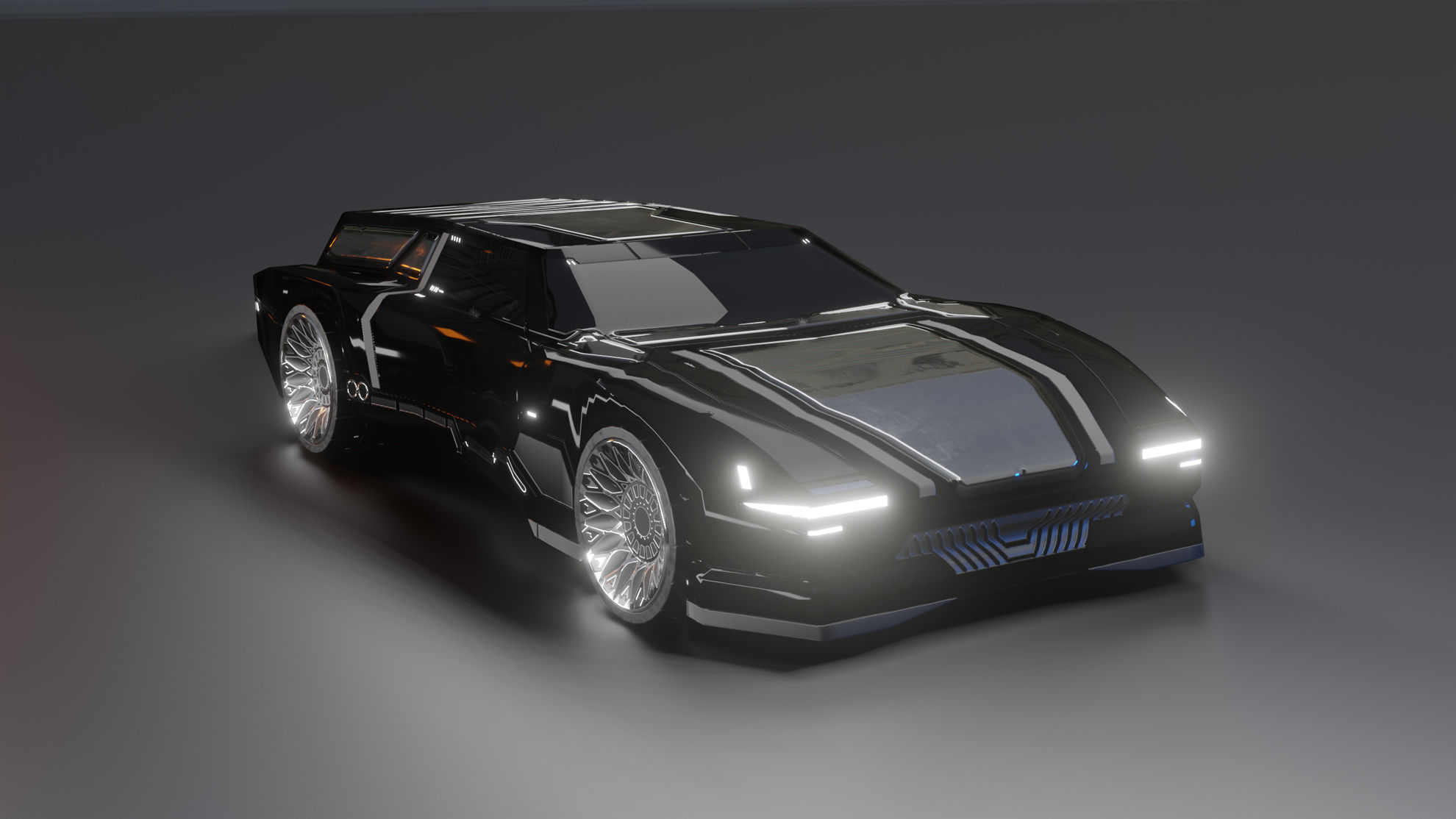 3 FREE Low-Polly Futuristic PBR Vehicle Pack free VR / AR / low-poly 3D ...