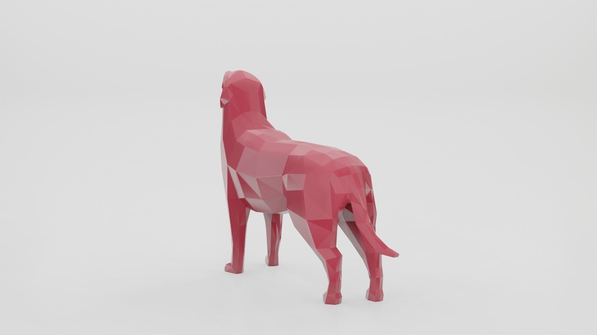 Low Poly Retriever 3D model 3D printable | CGTrader