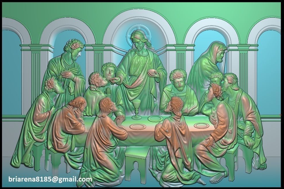 Last Supper cnc router with STL format 3D model 3D printable | CGTrader