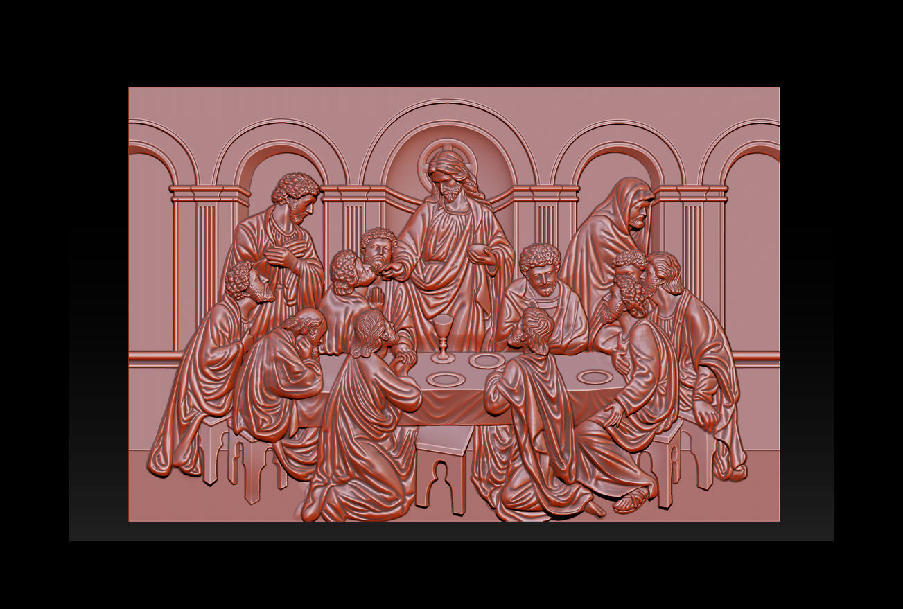 Last Supper cnc router with STL format 3D model 3D printable | CGTrader