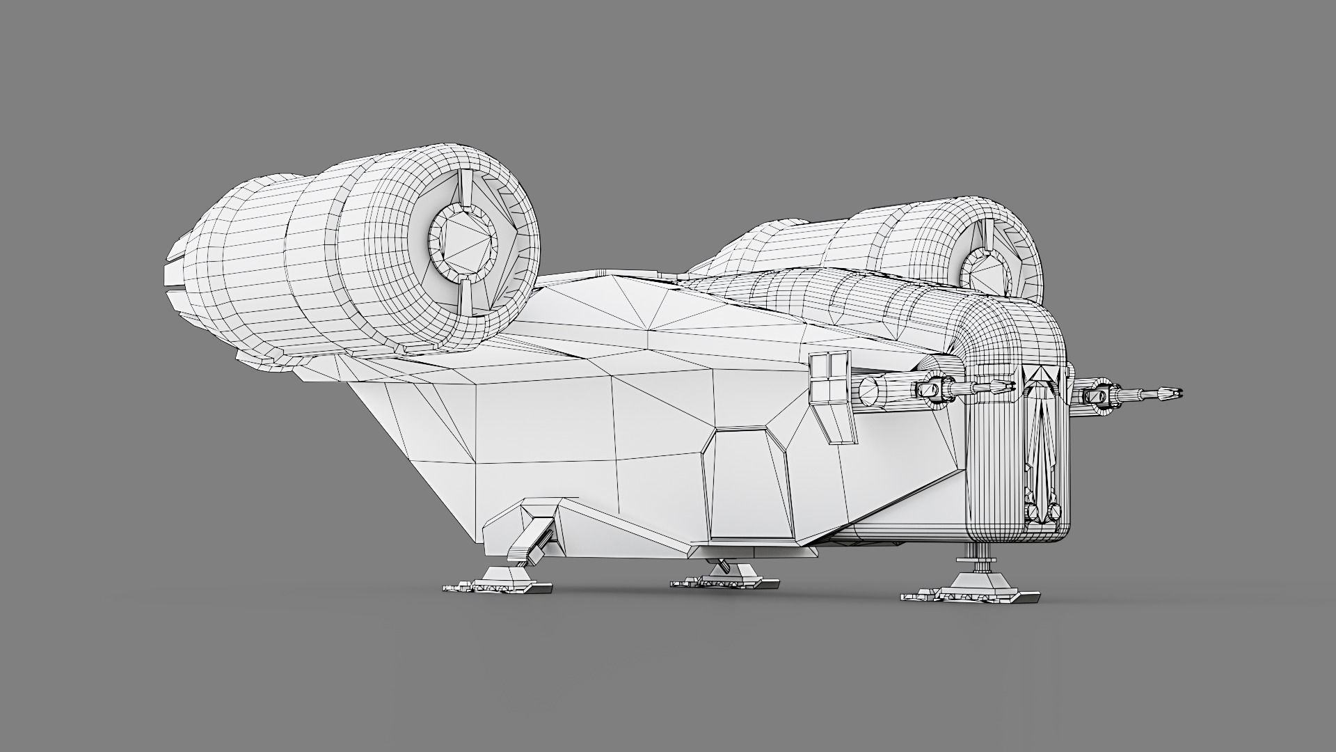 3D model Razor Crest VR / AR / low-poly | CGTrader