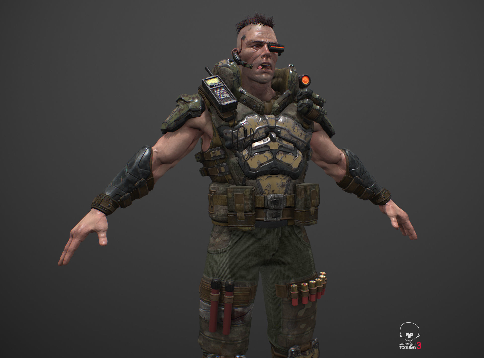 3D model Commando VR / AR / low-poly rigged animated | CGTrader
