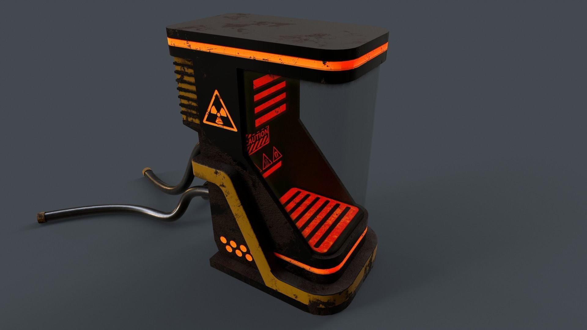 3D model Sci-Fi Teleportation Capsule VR / AR / low-poly | CGTrader