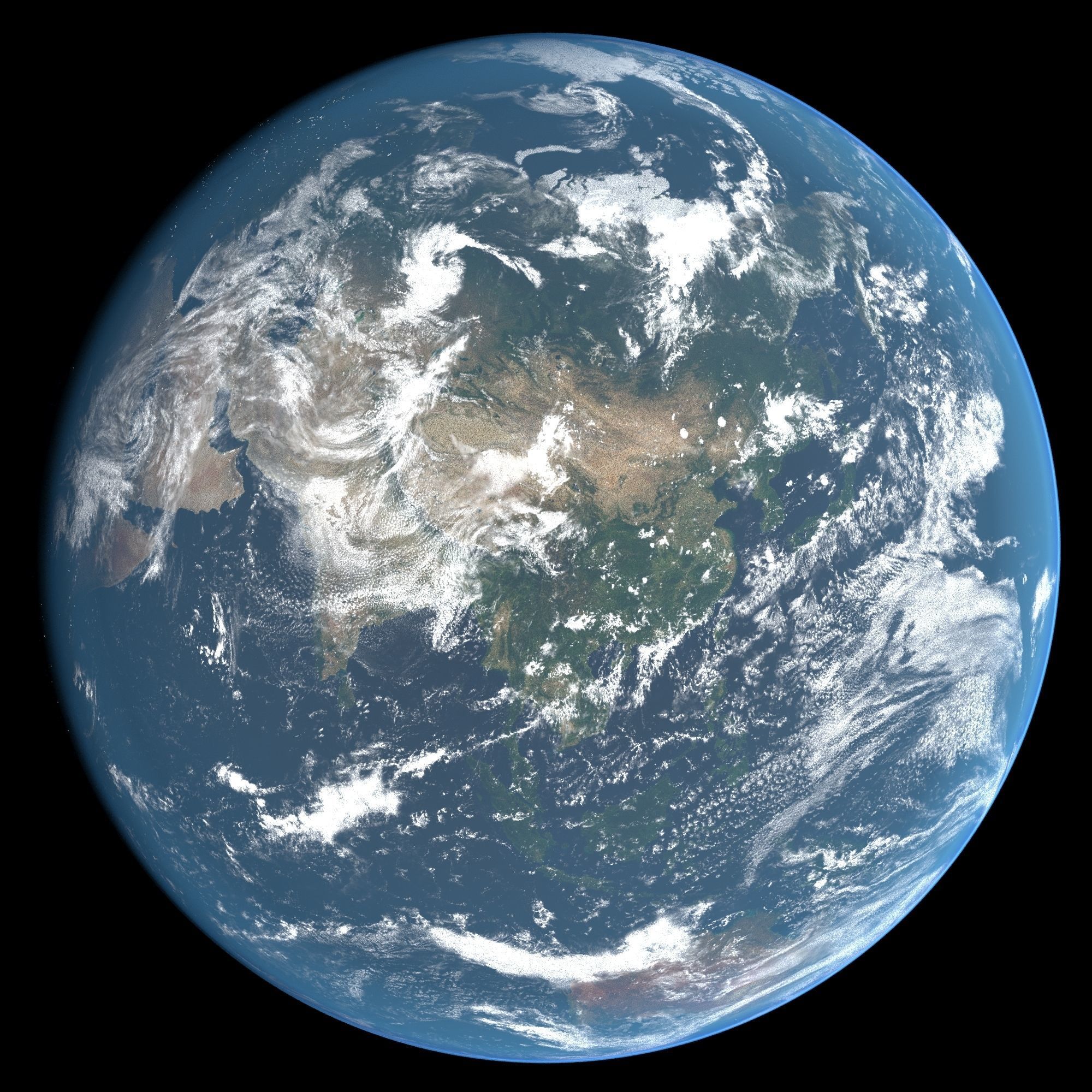 Planet Earth 21k texture 3D model | CGTrader