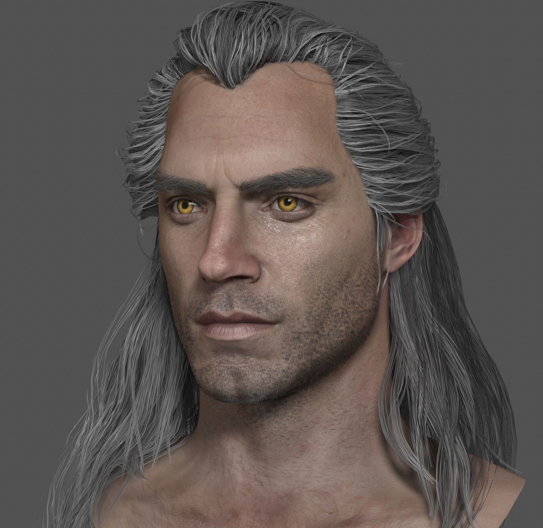 3D model witcher Henry Cavill Game Mesh VR / AR / low-poly | CGTrader