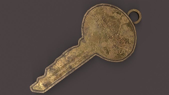 3D model Medieval Copper Key VR / AR / low-poly | CGTrader