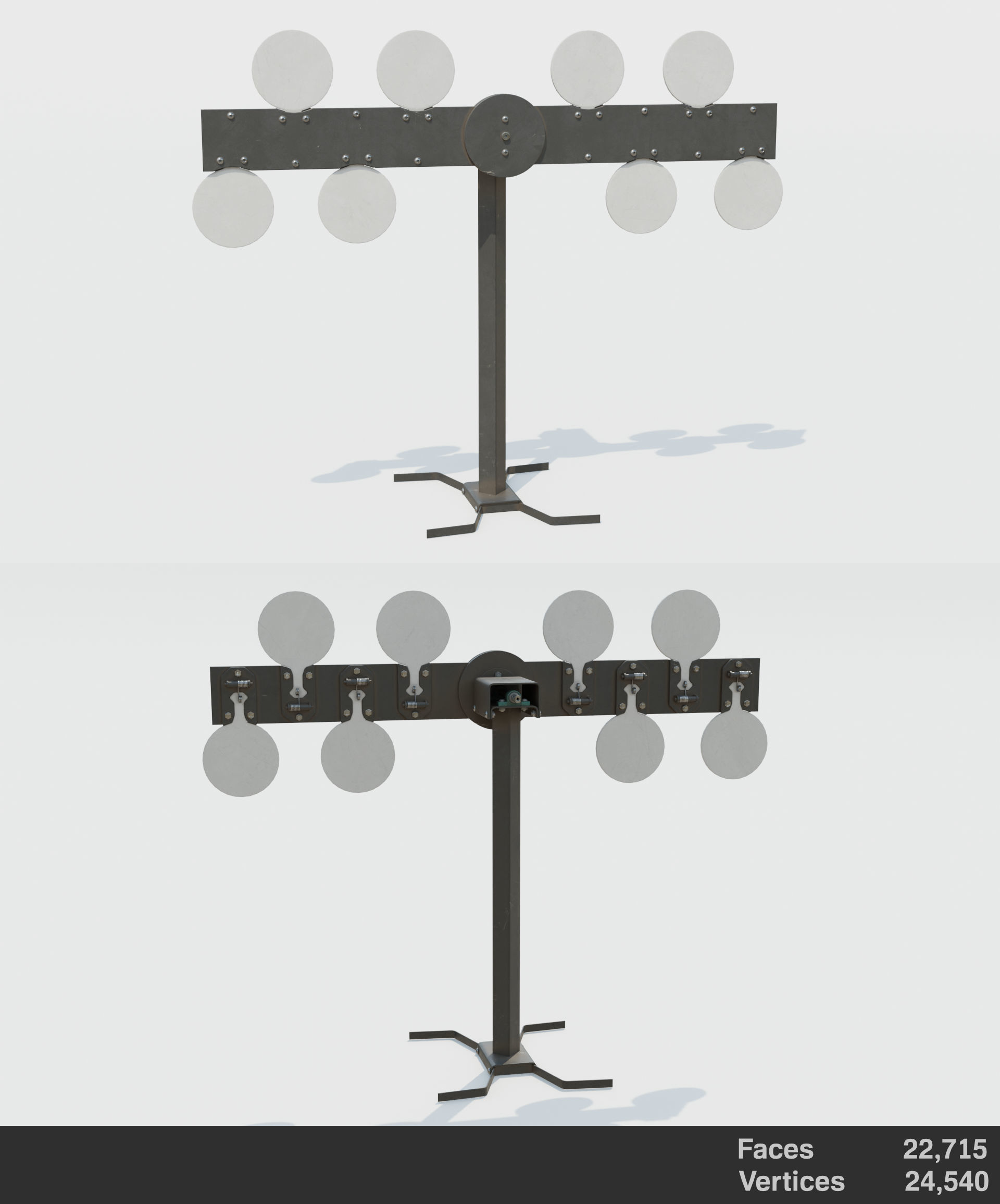 Shooting Target Set free VR / AR / low-poly 3D model | CGTrader