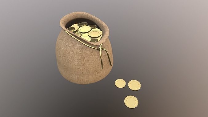 3D model Money bag VR / AR / low-poly | CGTrader