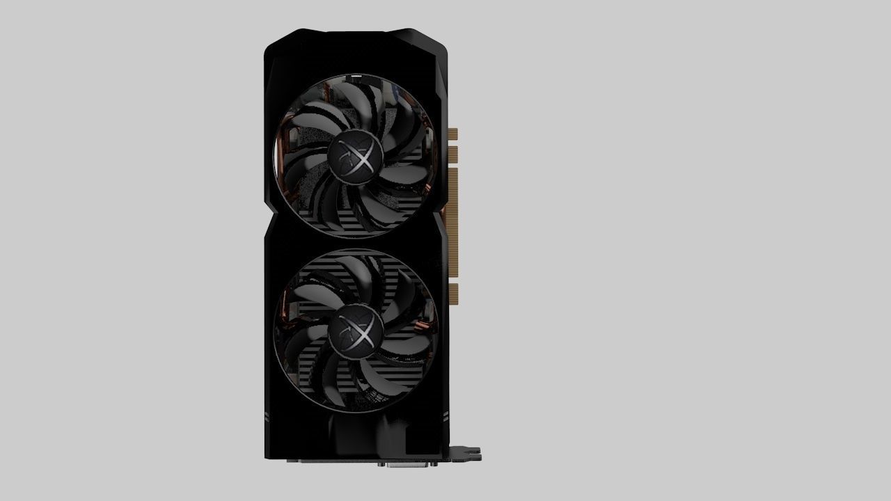 XFX RX470 Graphics Card 3D model | CGTrader