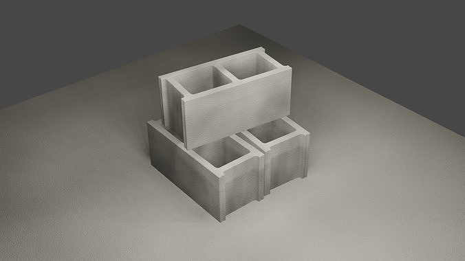 Cinder Block free VR / AR / low-poly 3D model | CGTrader