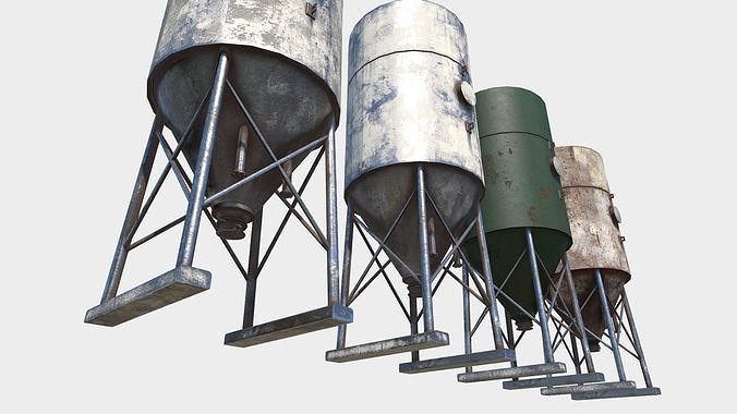 3D model Farm Silo VR / AR / low-poly | CGTrader
