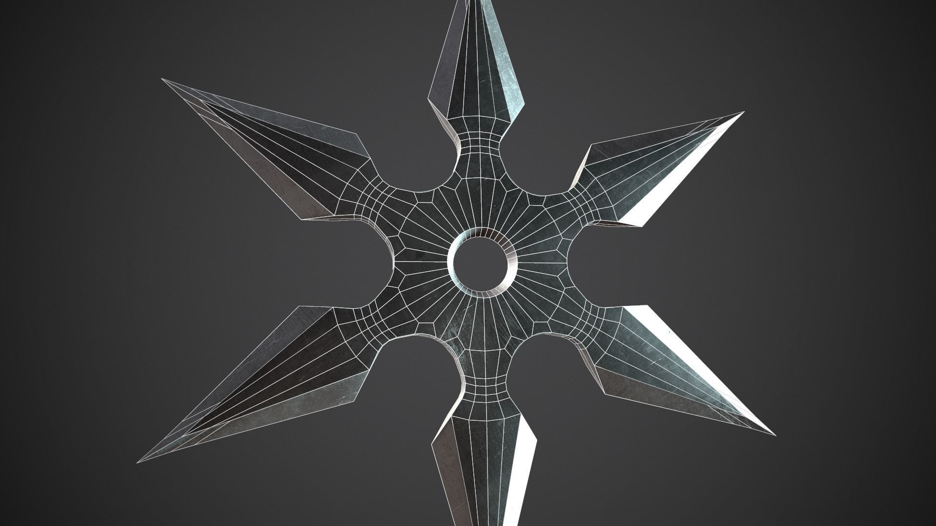 3D model Shuriken Throwing Stars Ninja Star VR / AR / low-poly | CGTrader