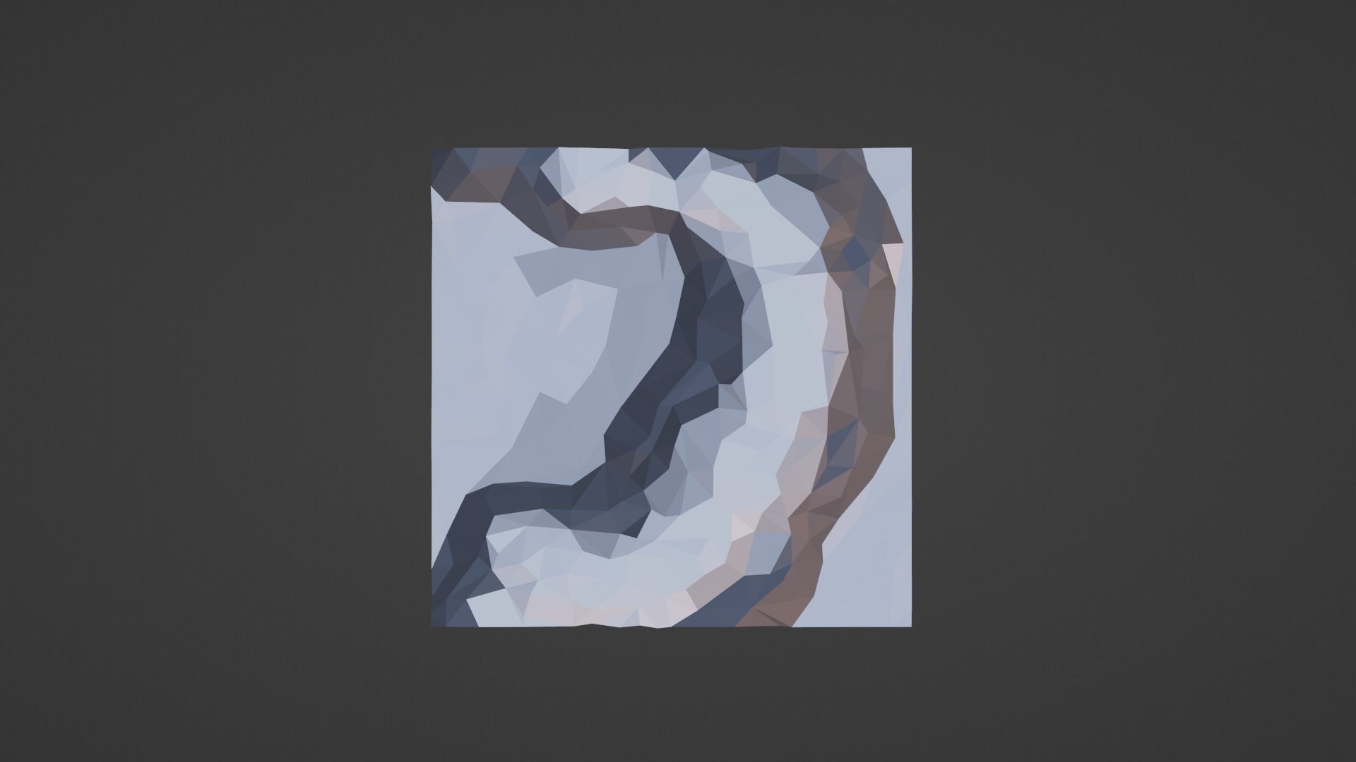 Low poly 3d snow mountain for game free free VR / AR / low-poly 3D ...