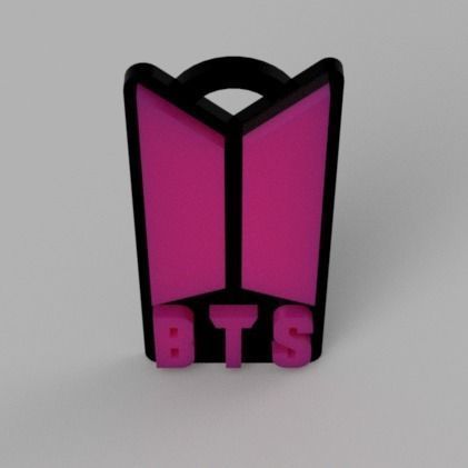 Keychain - Necklace BTS 3D model 3D printable | CGTrader