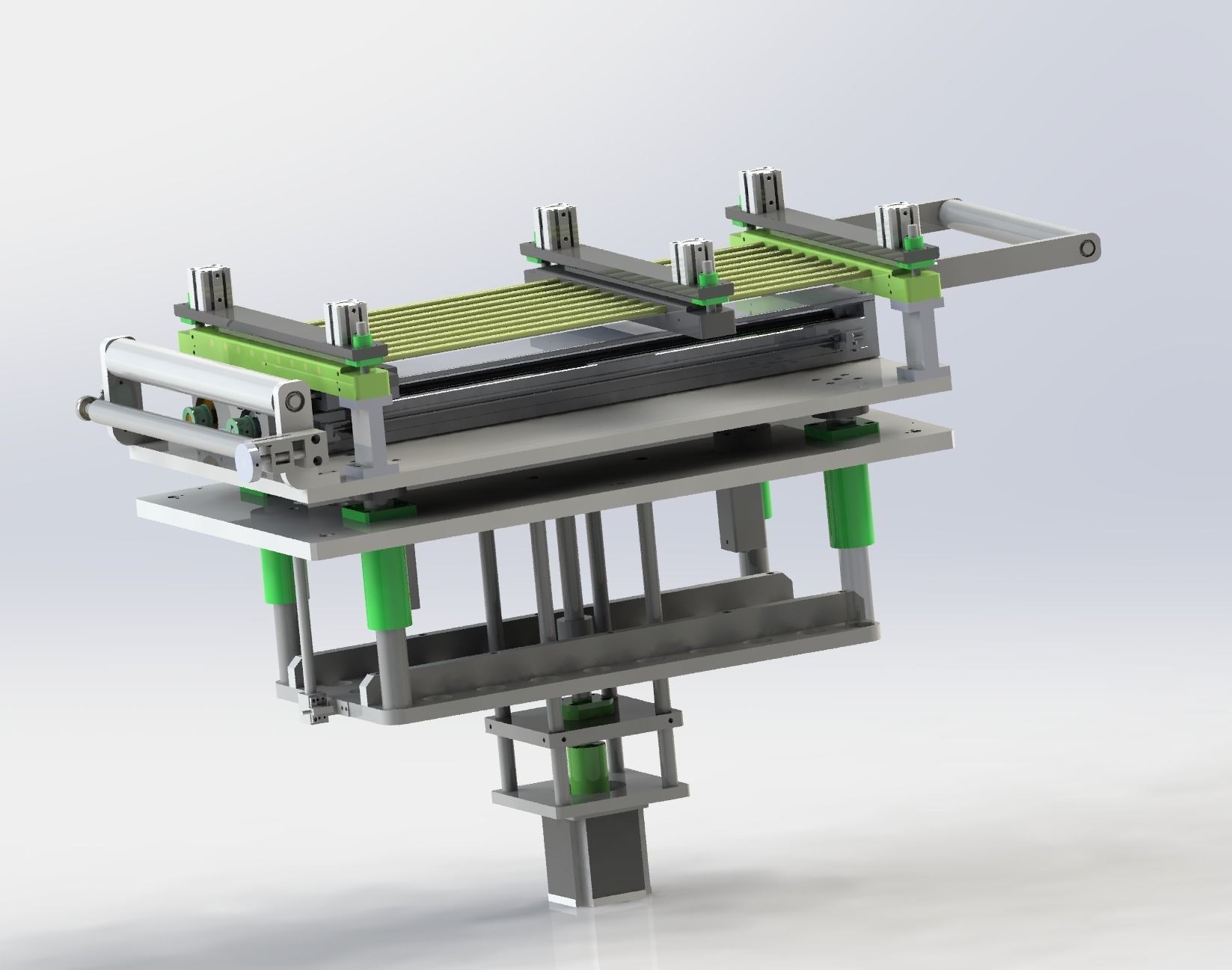 Double axle shifting load fine tuning platform 3D model | CGTrader