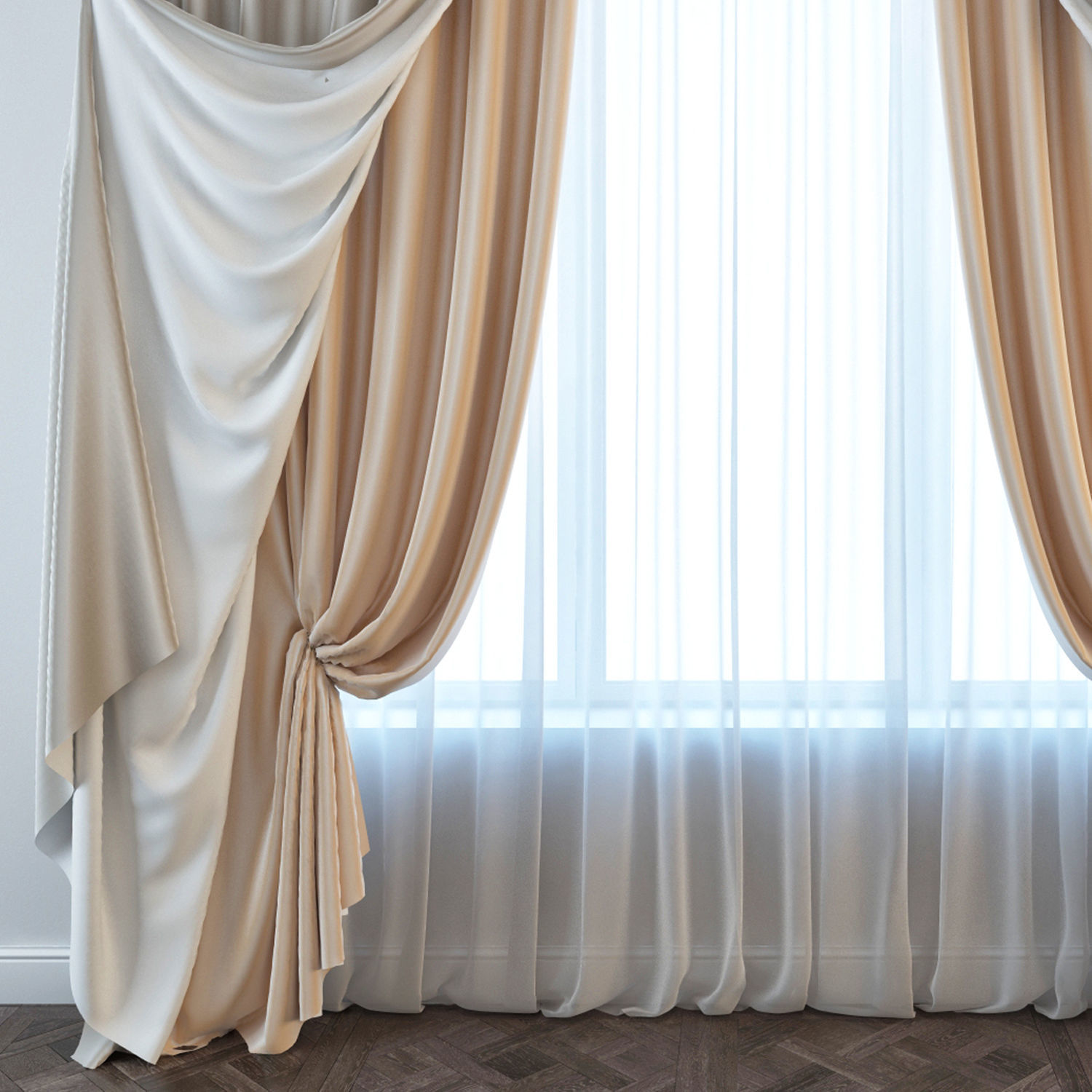 Set 10 Curtains 3D model | CGTrader