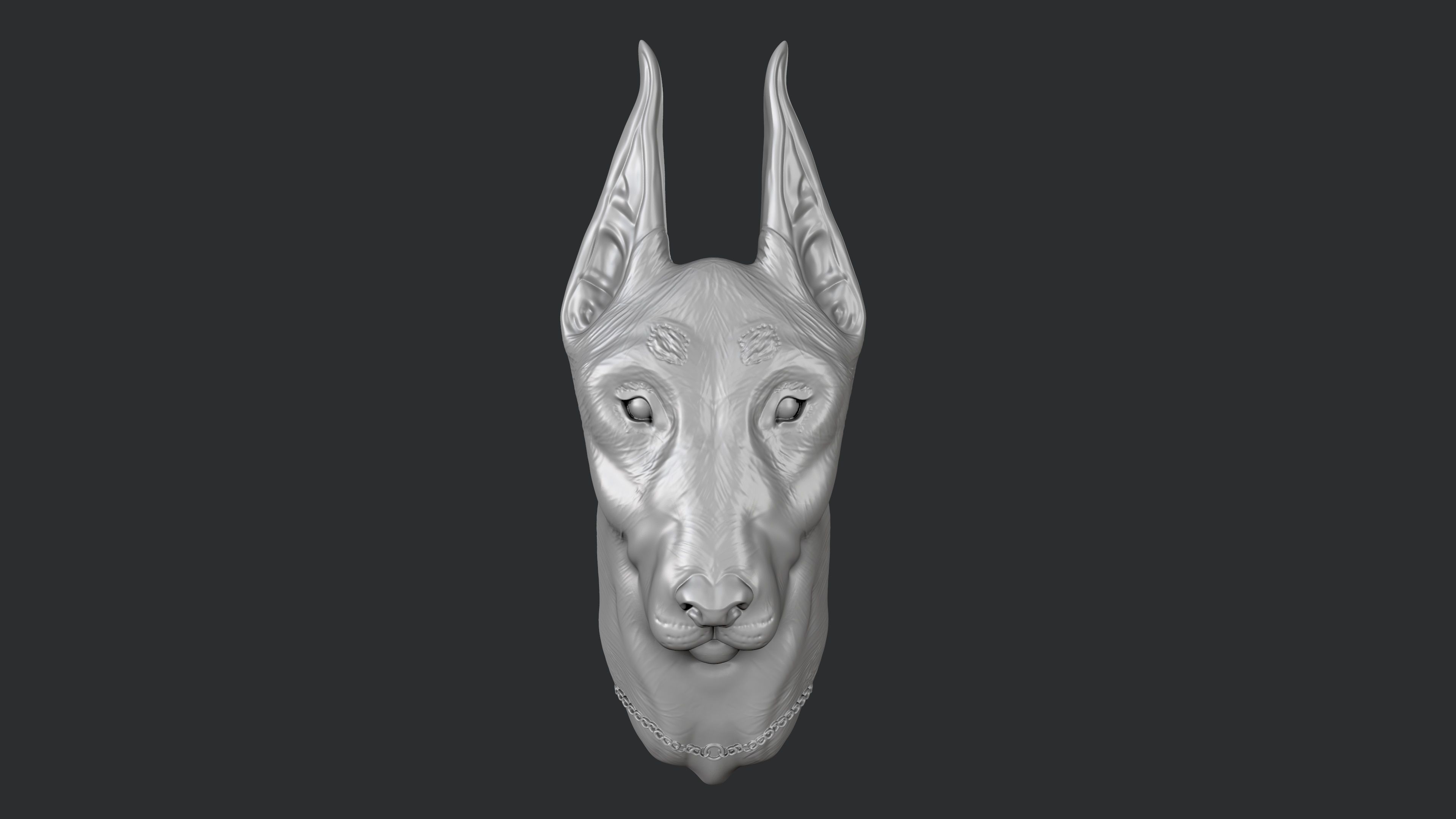 3d STL models for CNC router Dog doberman 3D model 3D printable | CGTrader