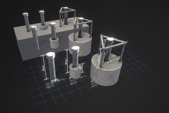 Groundwater monitoring wells version 2 3D Model Collection | CGTrader