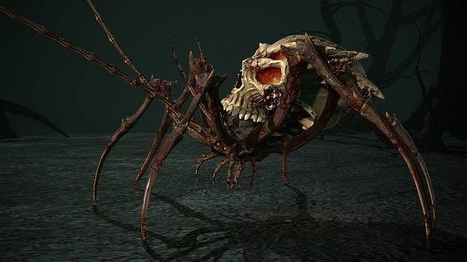 3D model Undeath Spider 4 VR / AR / low-poly animated | CGTrader