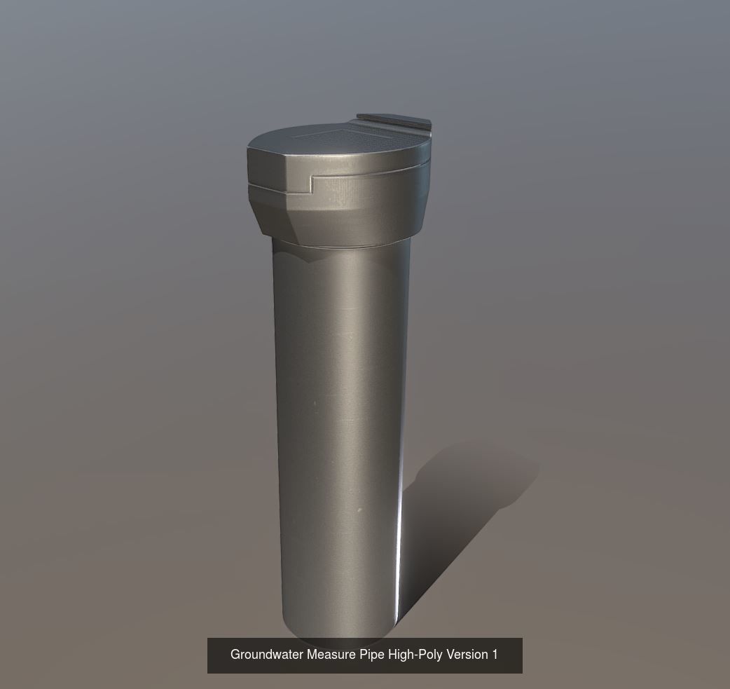 3D Model Collection Groundwater monitoring wells version 1 and 2 VR ...