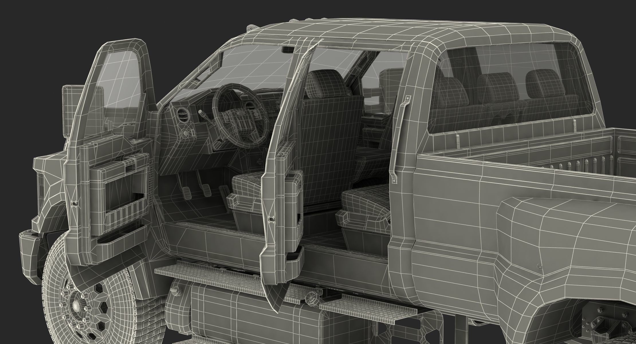 Ford F650 2019 Pickup 3D model | CGTrader