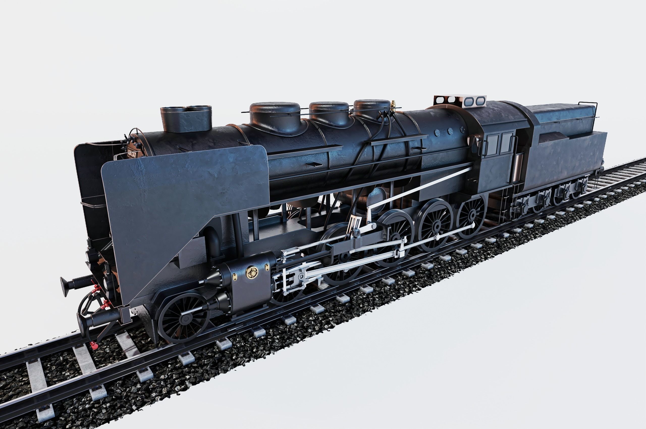 Mav Class 424 with railroad 3D model | CGTrader