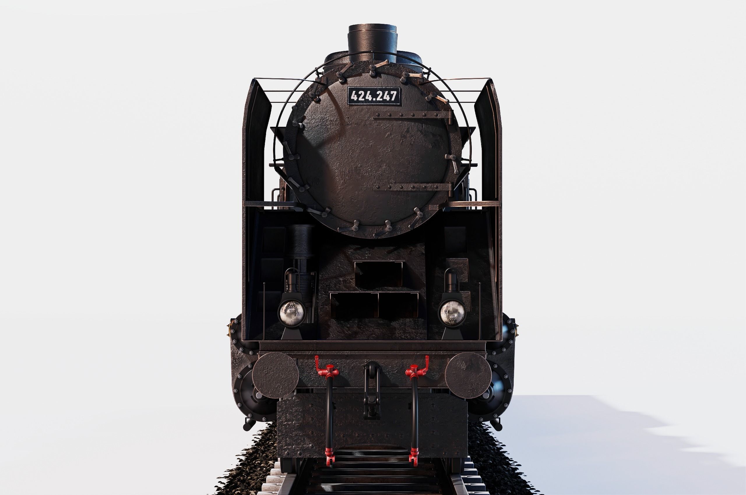Mav Class 424 with railroad 3D model | CGTrader