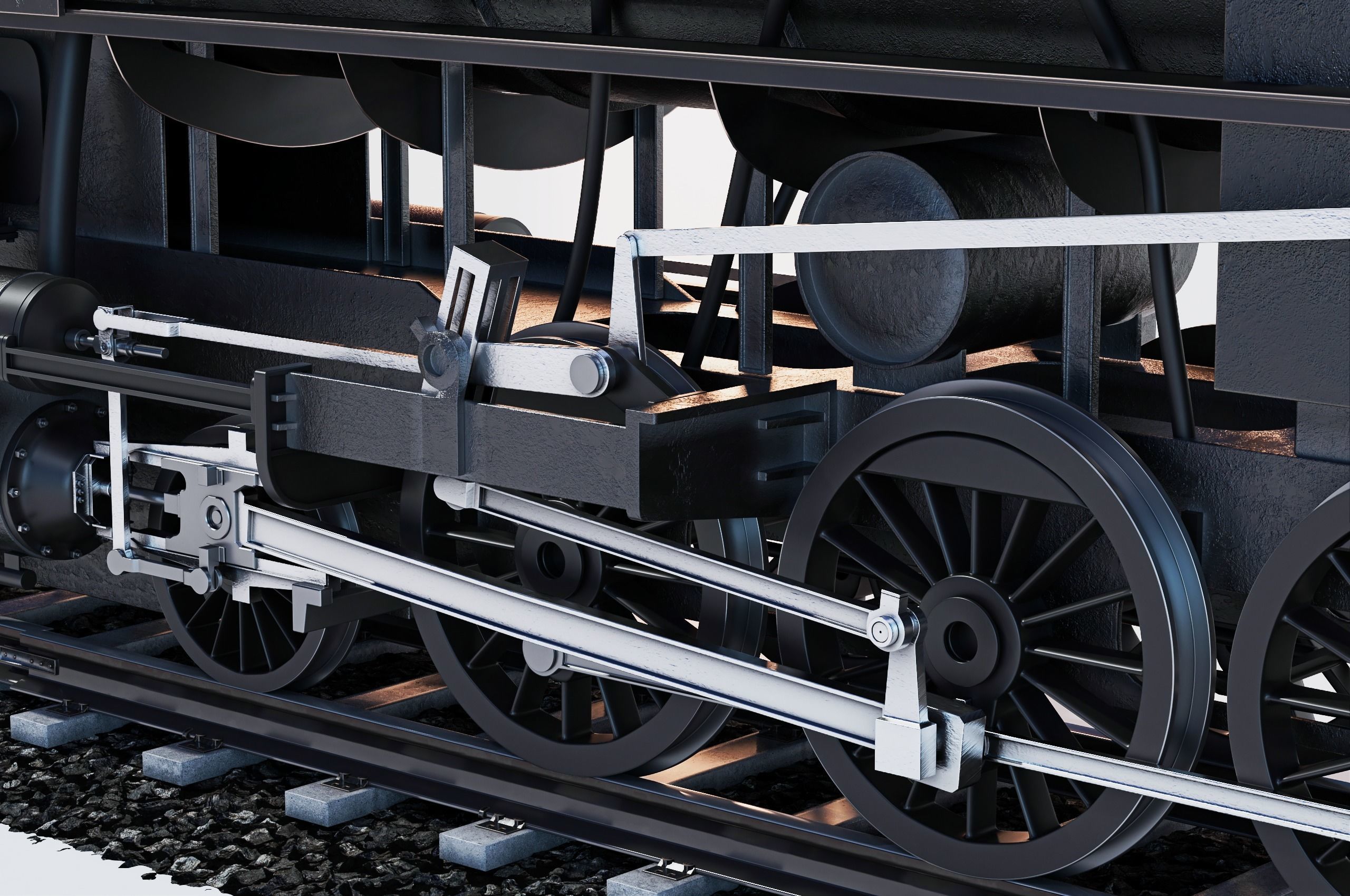 Mav Class 424 with railroad 3D model | CGTrader