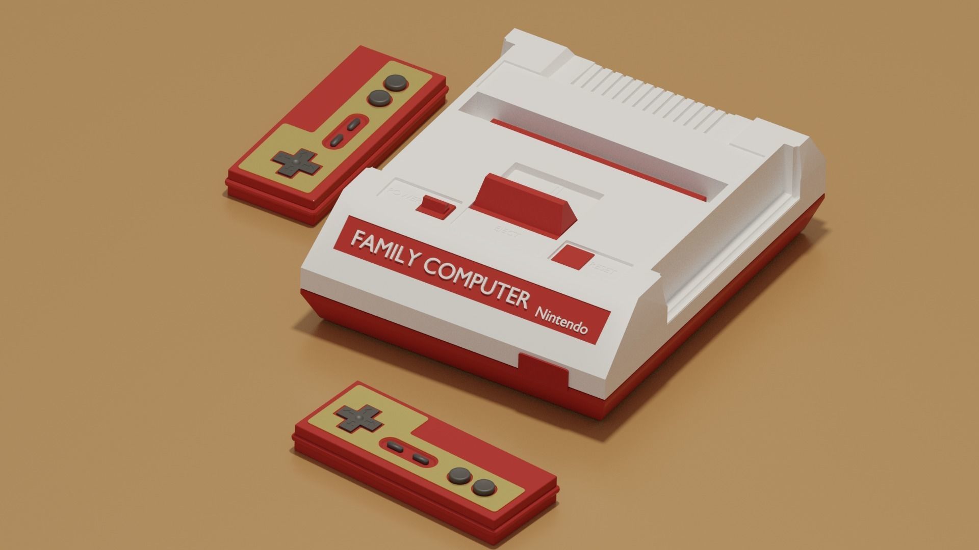 3D model Nintendo Family Computer Famicom VR / AR / low-poly | CGTrader