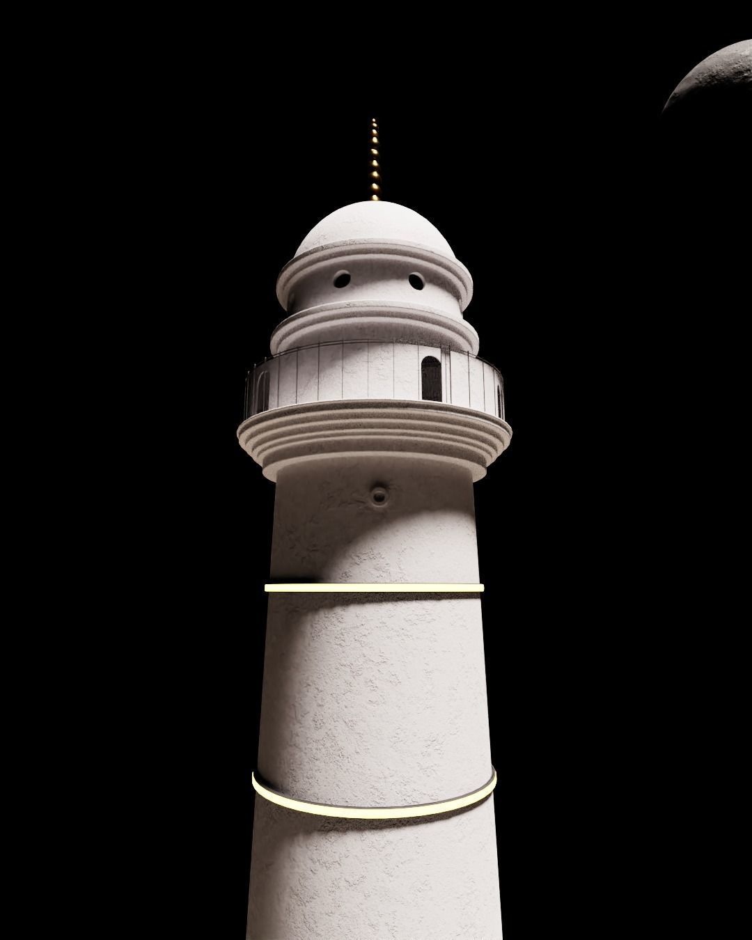 Dharahara lighthouse in mountains 3D model | CGTrader