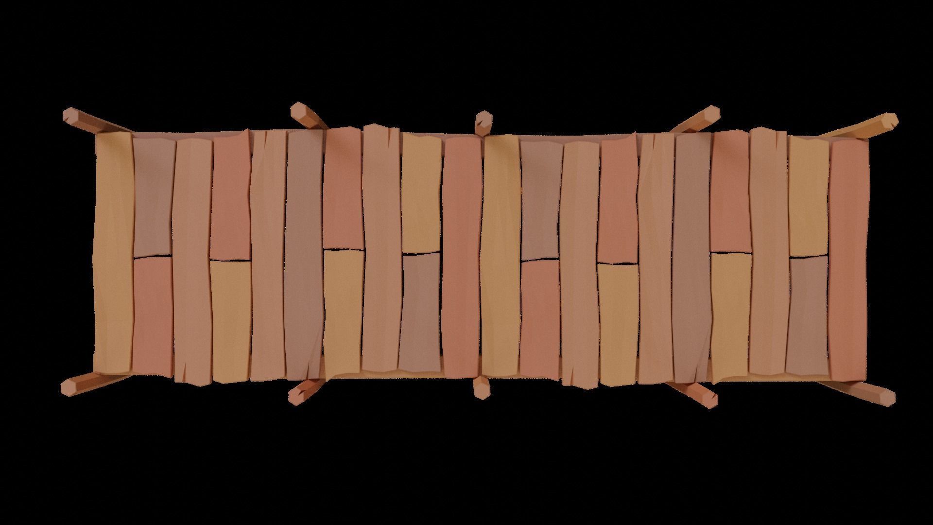 Wooden boardwalk free 3D model | CGTrader