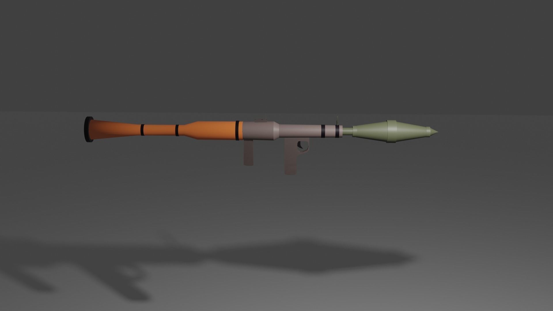 RPG 7 grenade launcher Game ready Low-poly 3D model free VR / AR / low ...