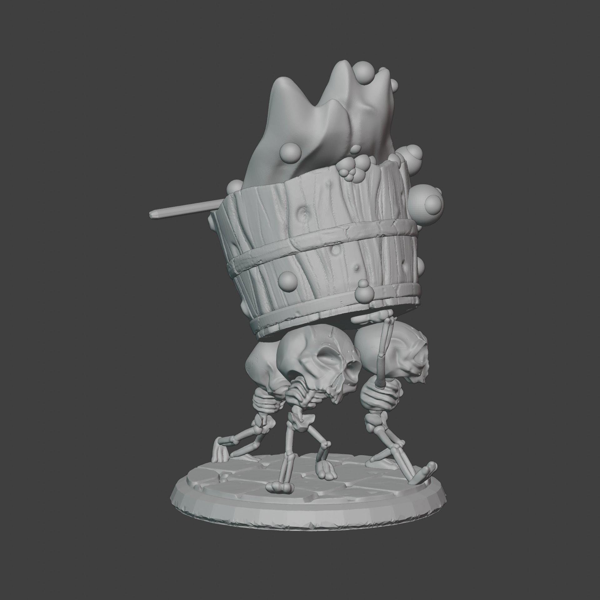 Skeleton Cleaning Crew 3D model 3D printable | CGTrader