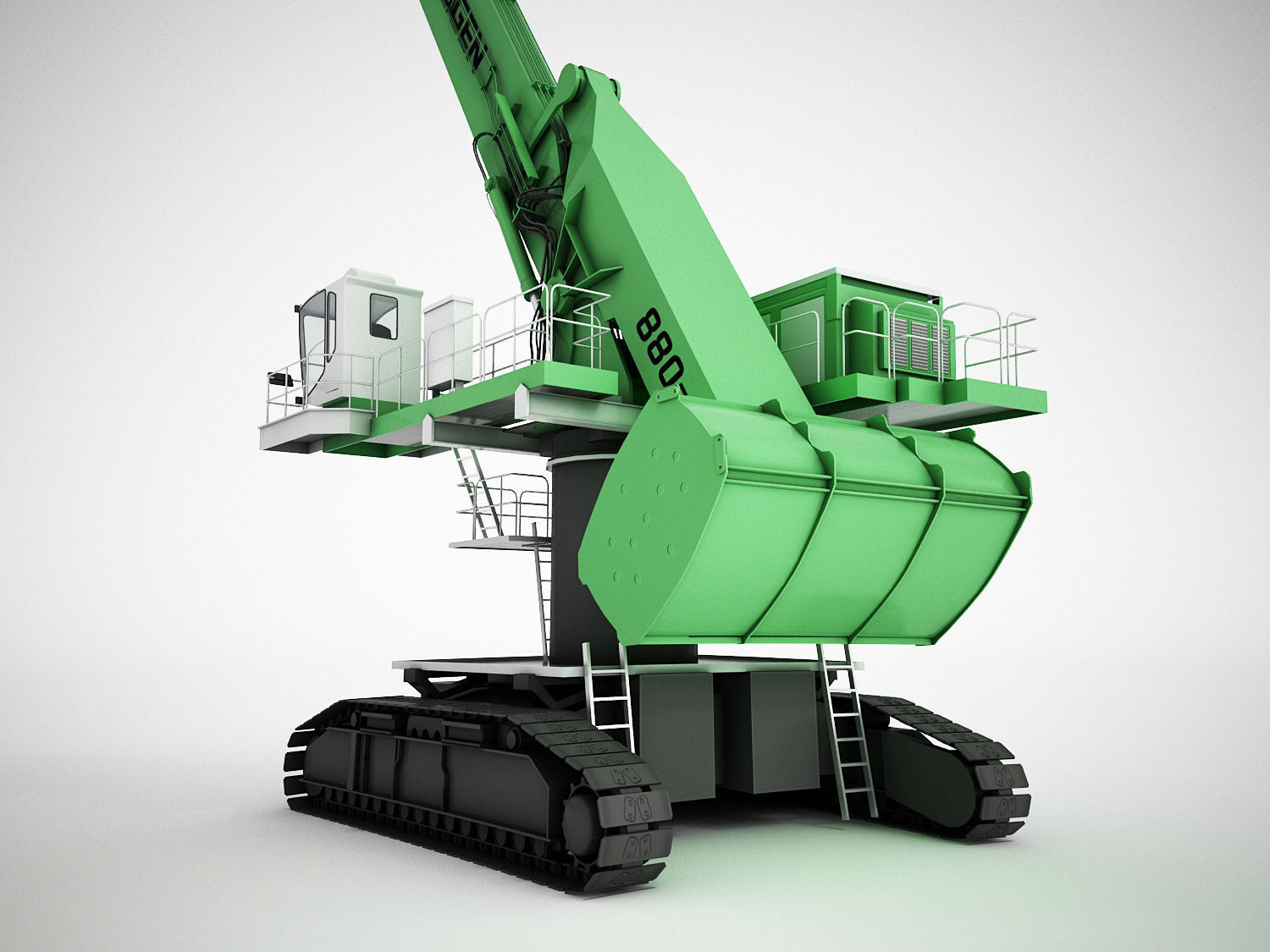 3D model SENNEBOGEN 880 EQ Crawler VR / AR / low-poly | CGTrader