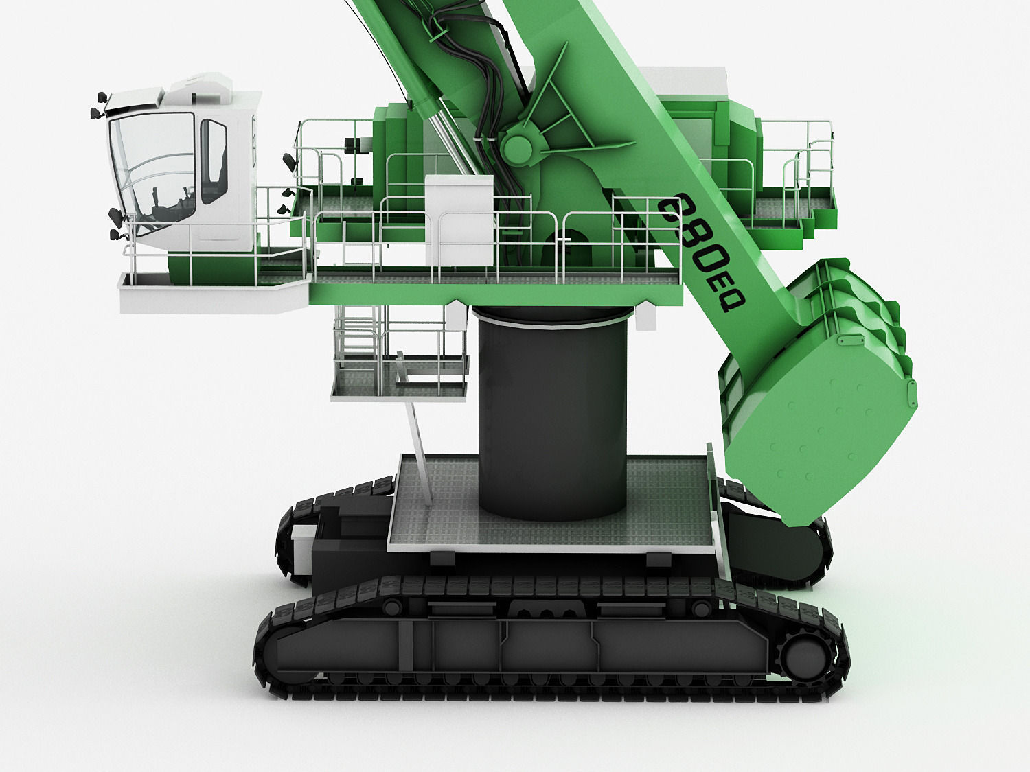 3D model SENNEBOGEN 880 EQ Crawler VR / AR / low-poly | CGTrader
