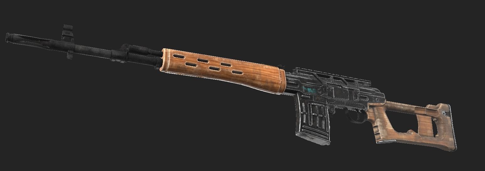 3D model SVD Dragunov Game-Ready model VR / AR / low-poly | CGTrader