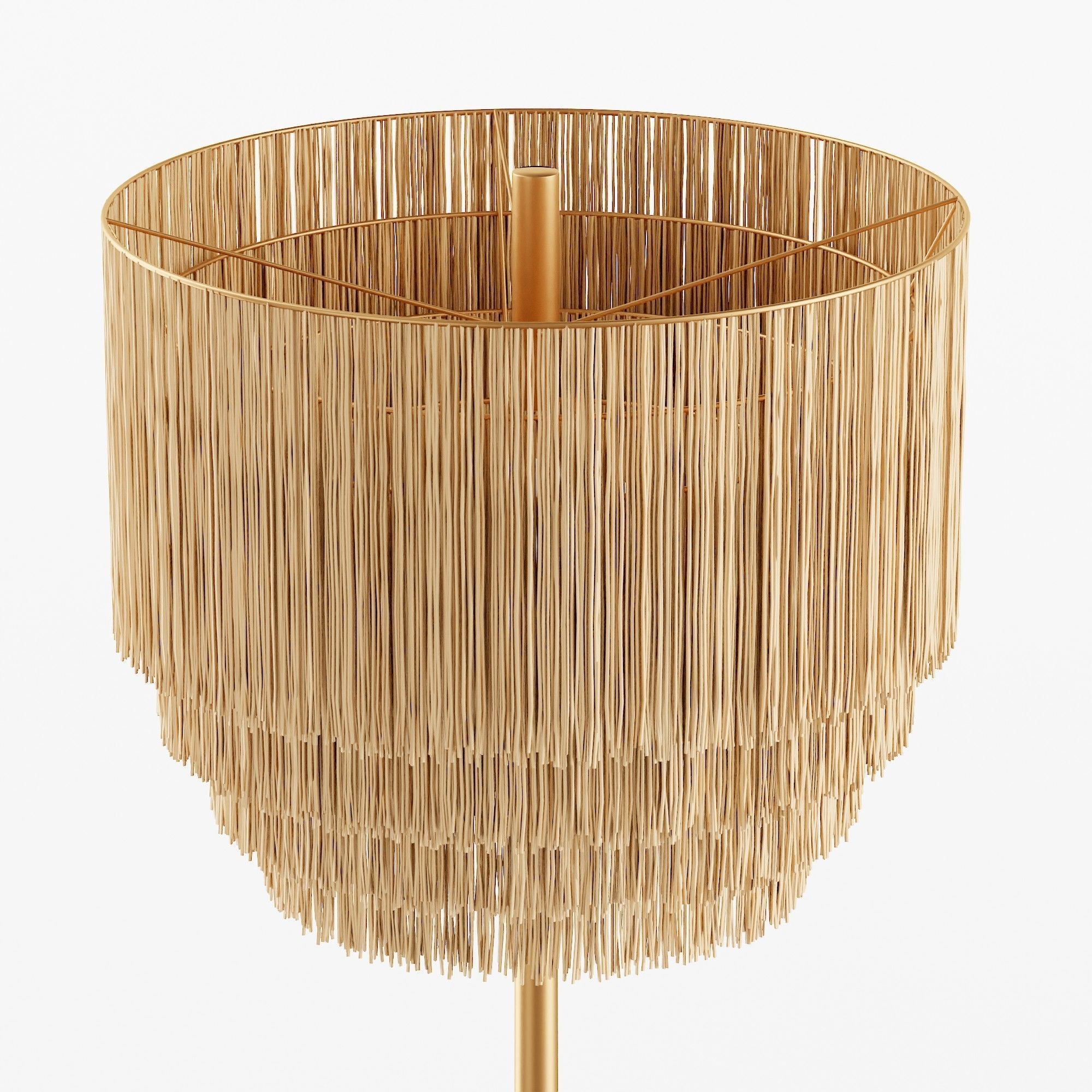 Phoebe Tiered Fringe Floor Lamp 3D model | CGTrader
