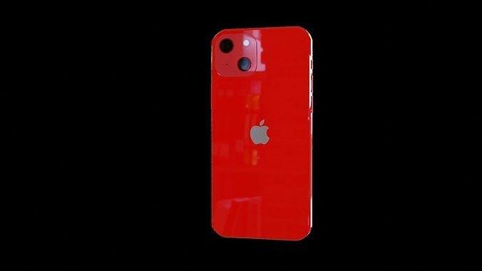 Red Iphone Blender Model 3D model | CGTrader