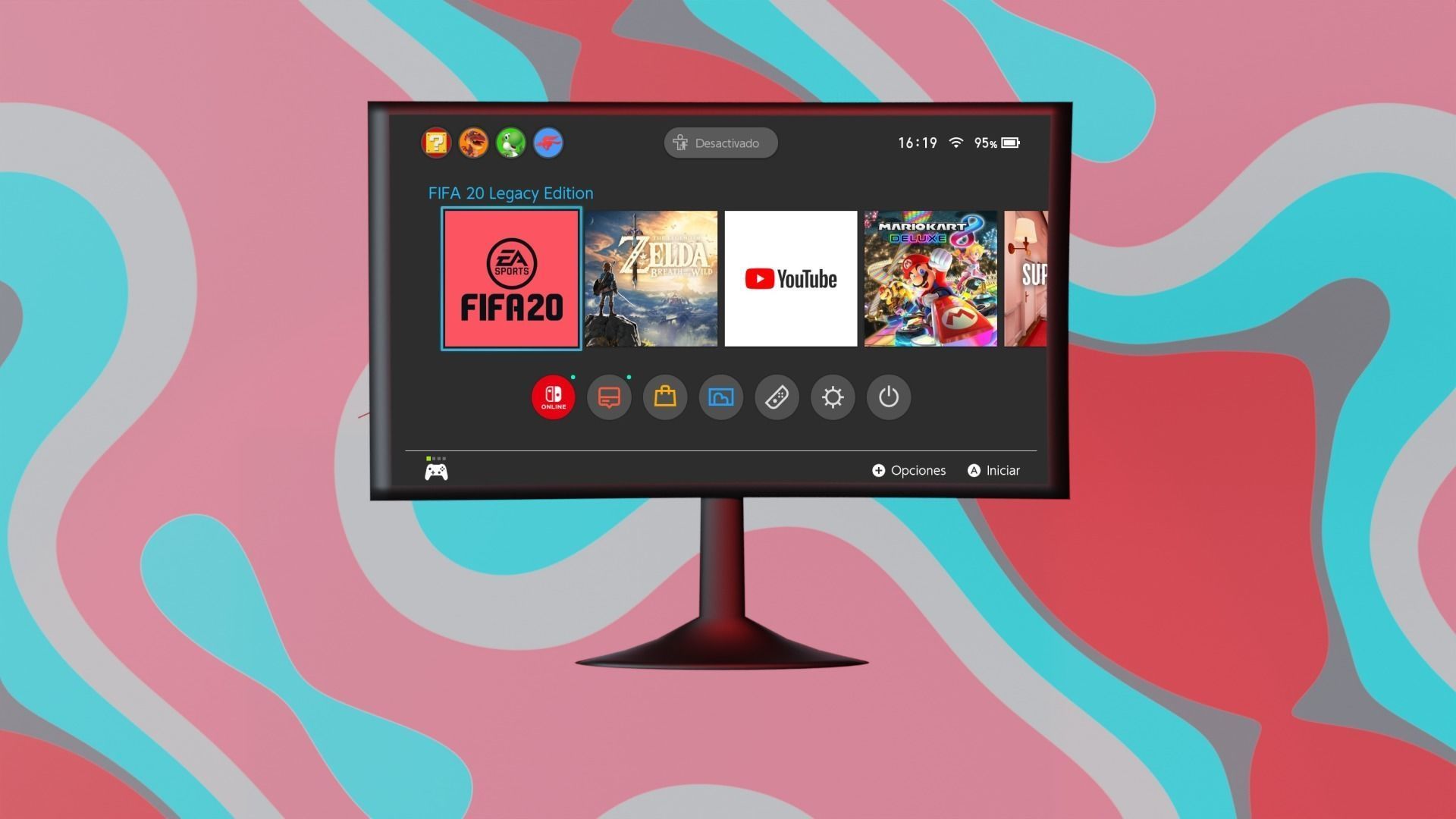 Nintendo Switch doc and a monitor free VR / AR / low-poly 3D model ...