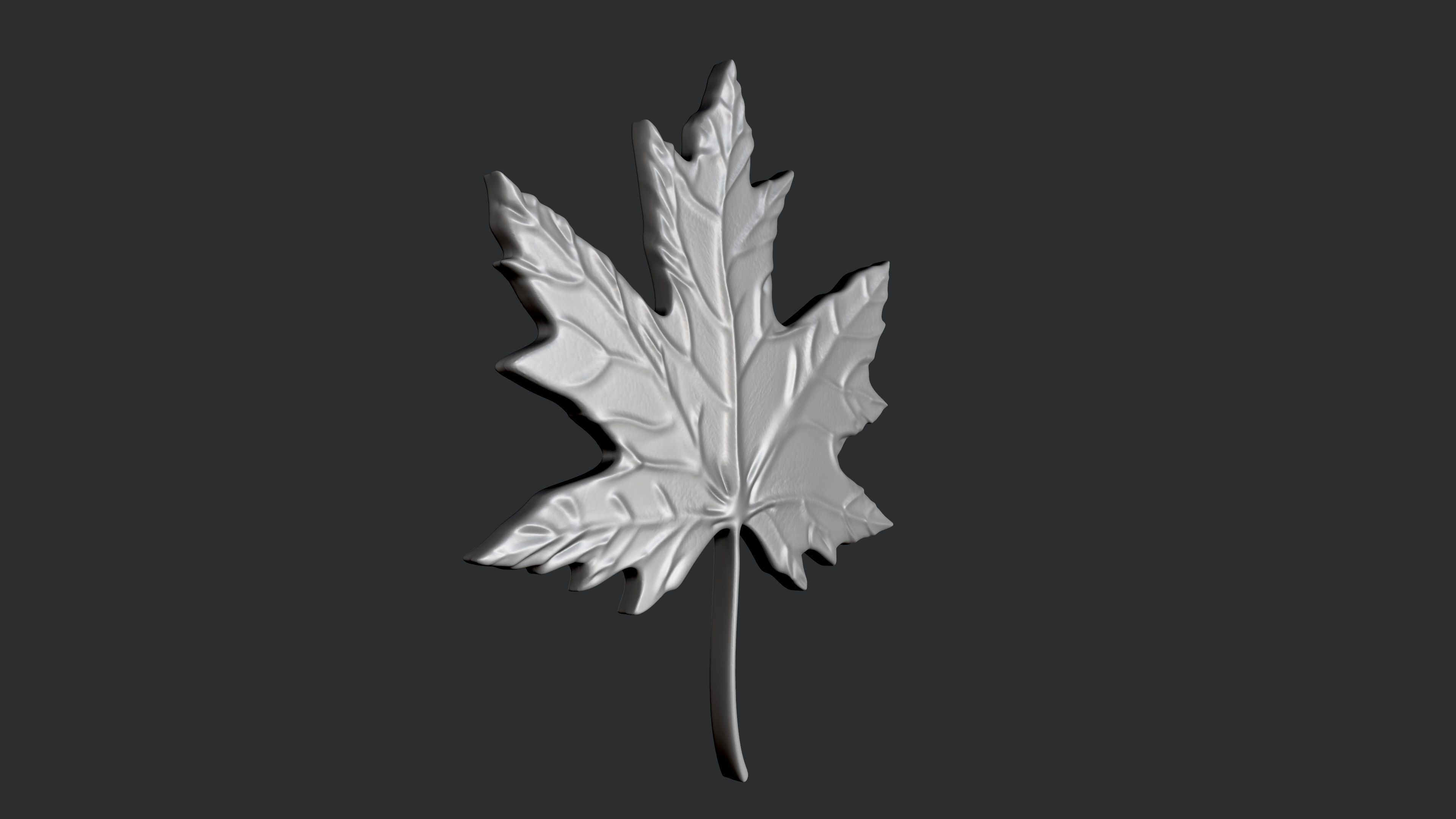 STL models for 3D printing and CNC Maple Leaf 3D model 3D printable ...
