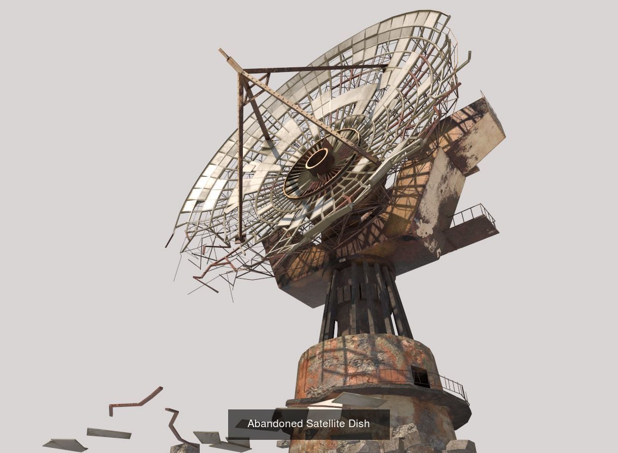 Set Of Post-Apocalyptic Objects 3D Model Collection | CGTrader