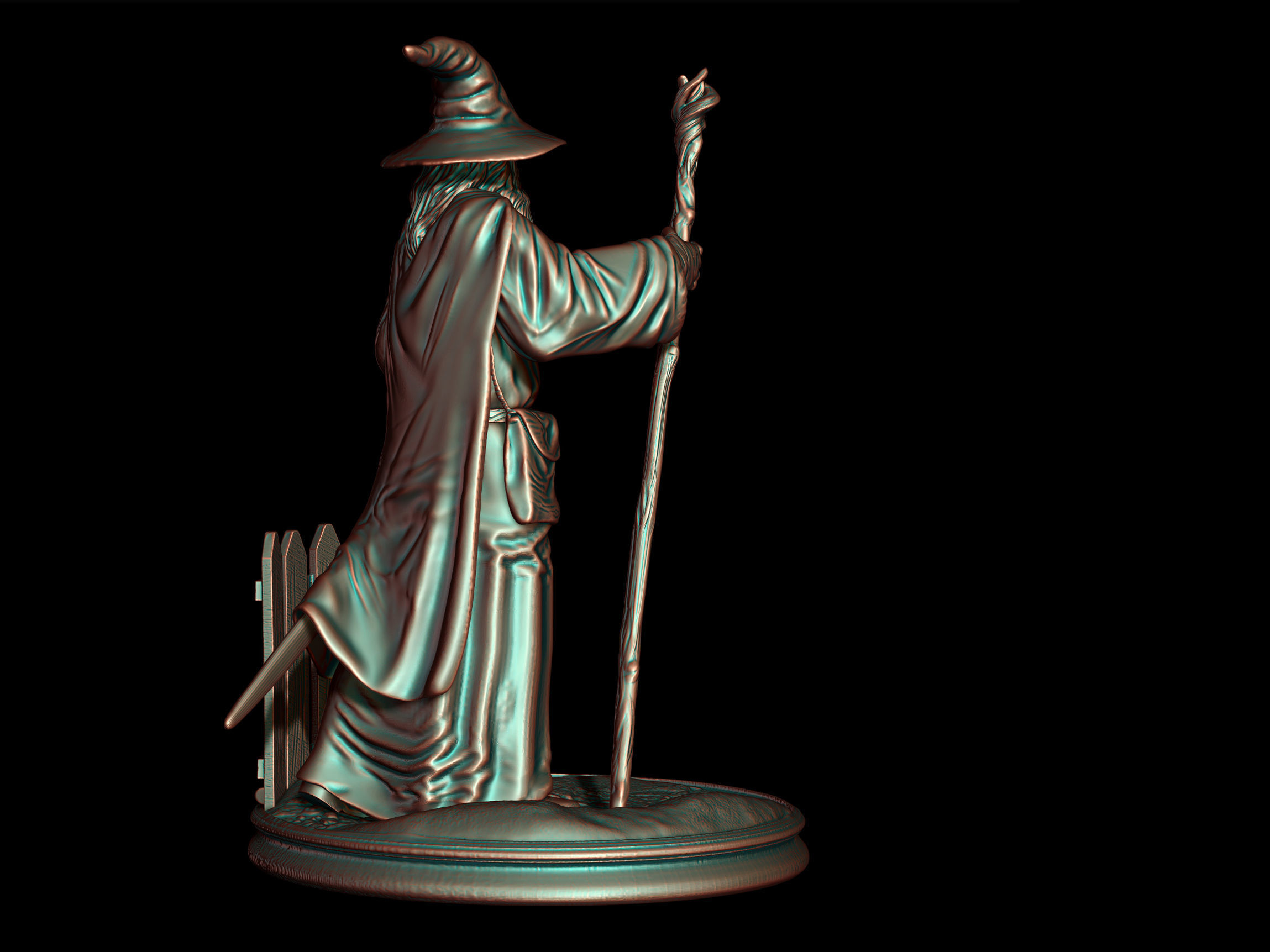 Gandalf 3D model 3D printable | CGTrader