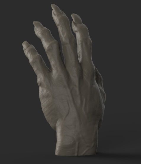 Monster hand 3D model 3D printable | CGTrader