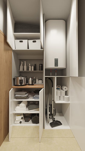 Utility Room - filled 3D model animated | CGTrader