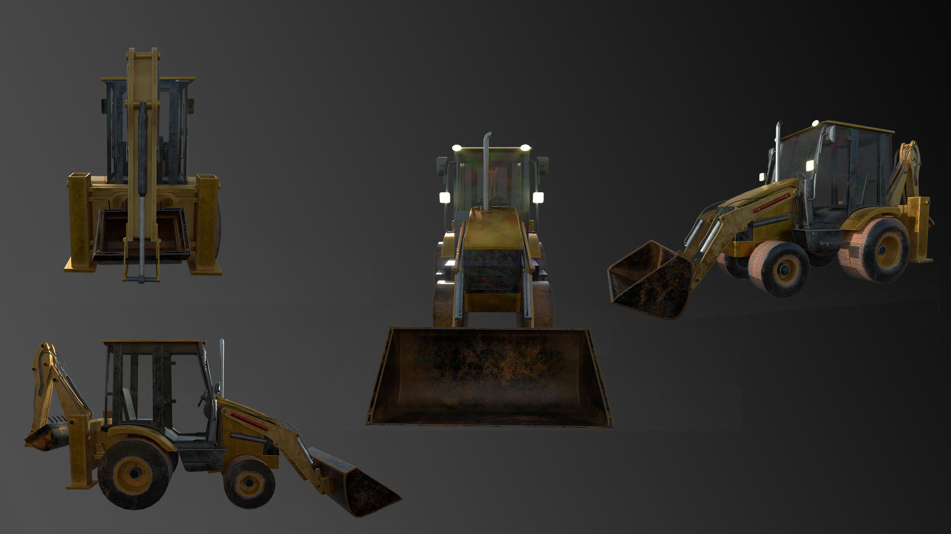3D model 3D JCB VR / AR / low-poly | CGTrader