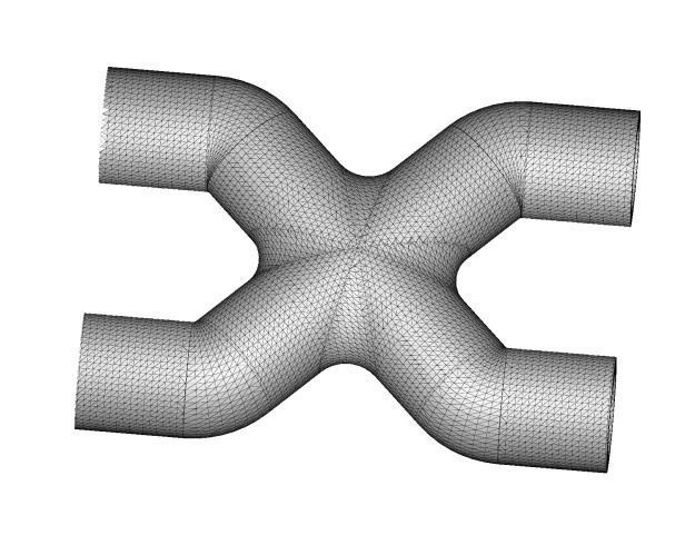 Creative Four Way Pipe Fitting 3D model 3D printable | CGTrader