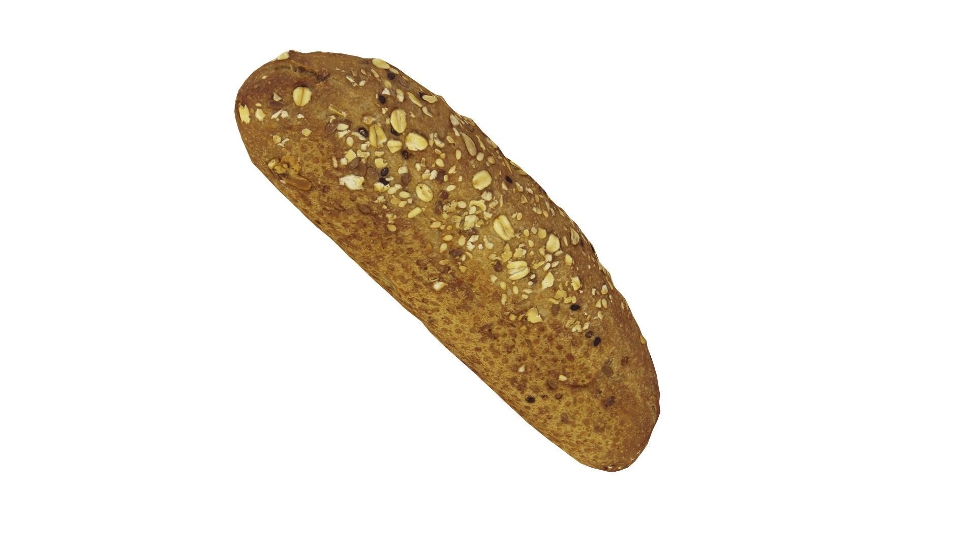 3D model Multigrain Roll - Real-Time Scanned VR / AR / low-poly | CGTrader