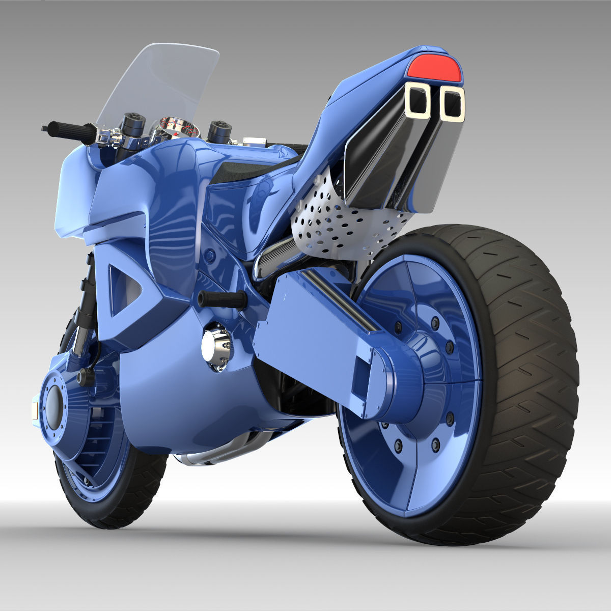 Offroad motorcycle concept 3D Model MAX OBJ 3DS FBX C4D LWO LW LWS ...