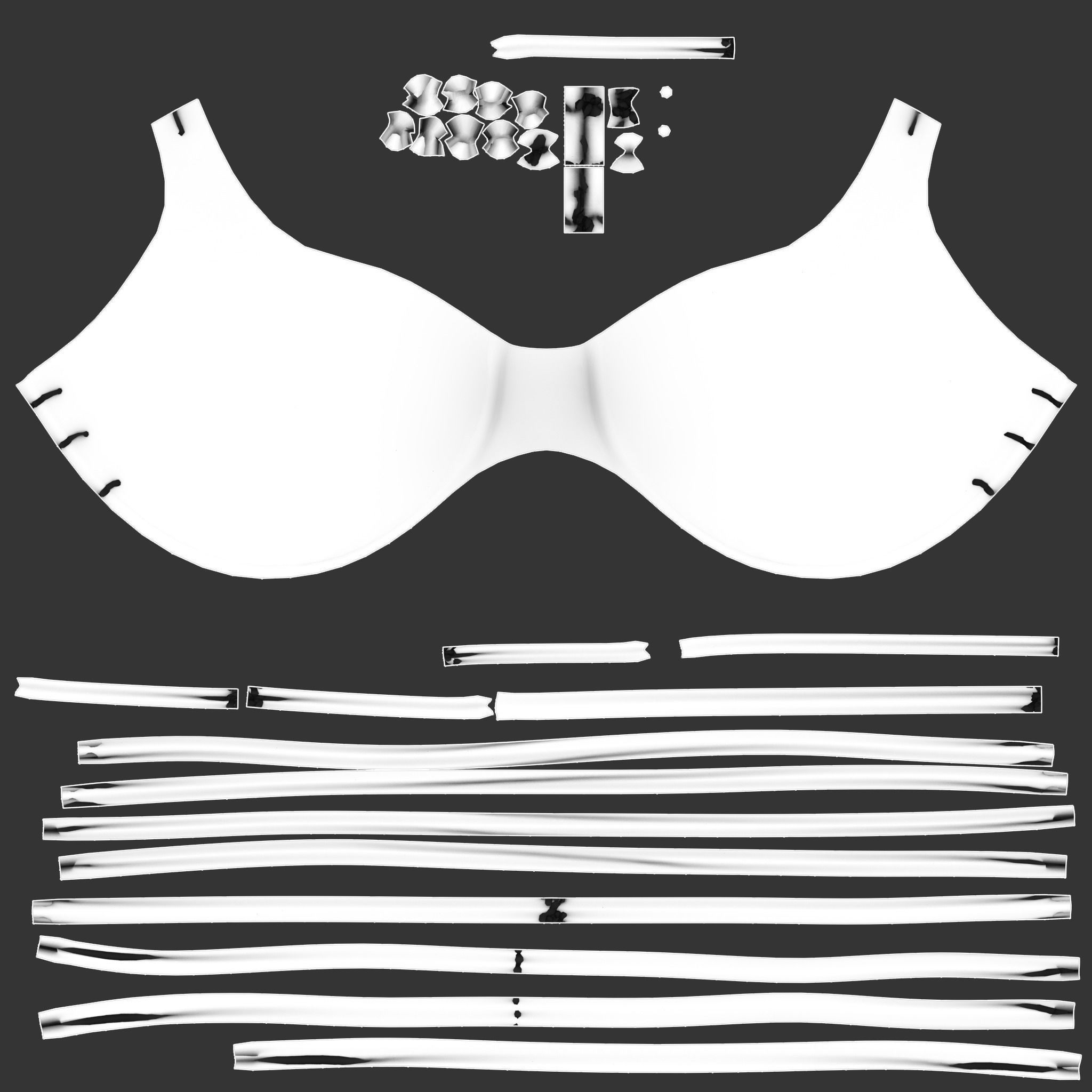 3D model Leather Bra Top VR / AR / low-poly | CGTrader