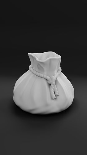 Medieval Gold Pouch Cup 3D model 3D printable | CGTrader
